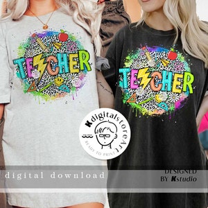 Teacher Back to School Png, Teacher Png, Teacher Shirt Design, ABCD ...
