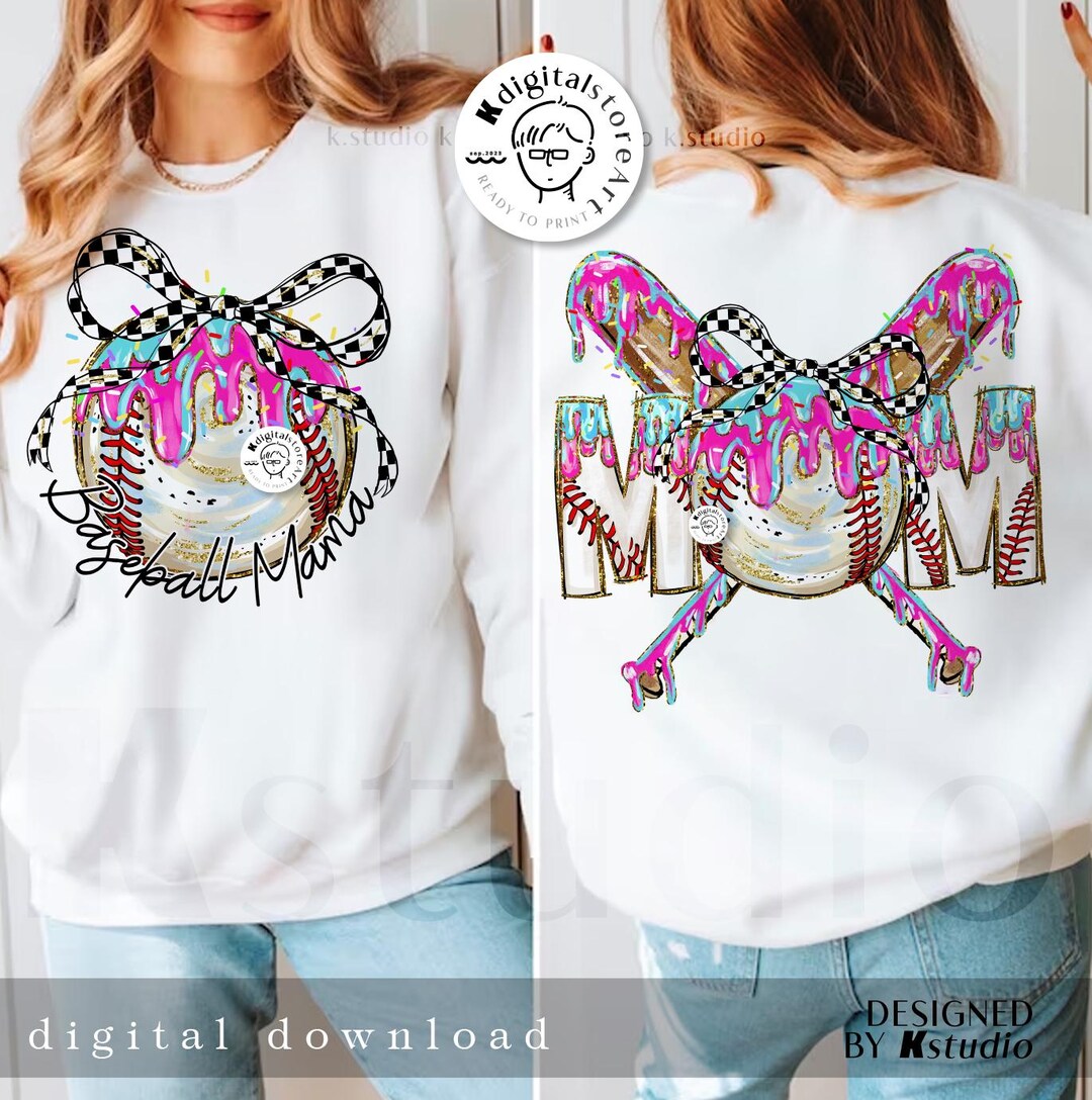 Baseball Mom Drip PNG, Mothers Day Sport Mom Sublimation, Baseball Ice ...
