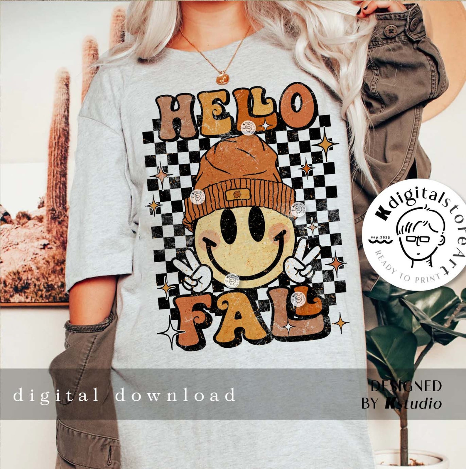 Hello Fall Png, Fall Smiley PNG, Funny Fall Shirt Png, Fall Vibes Png ...