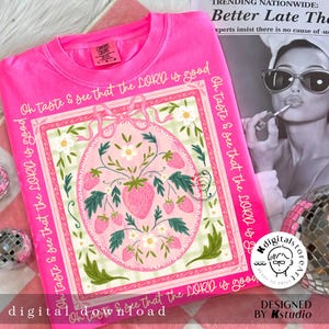 Strawberry Jesus Png, Oh Taste and See the Lord, Christian Png ...