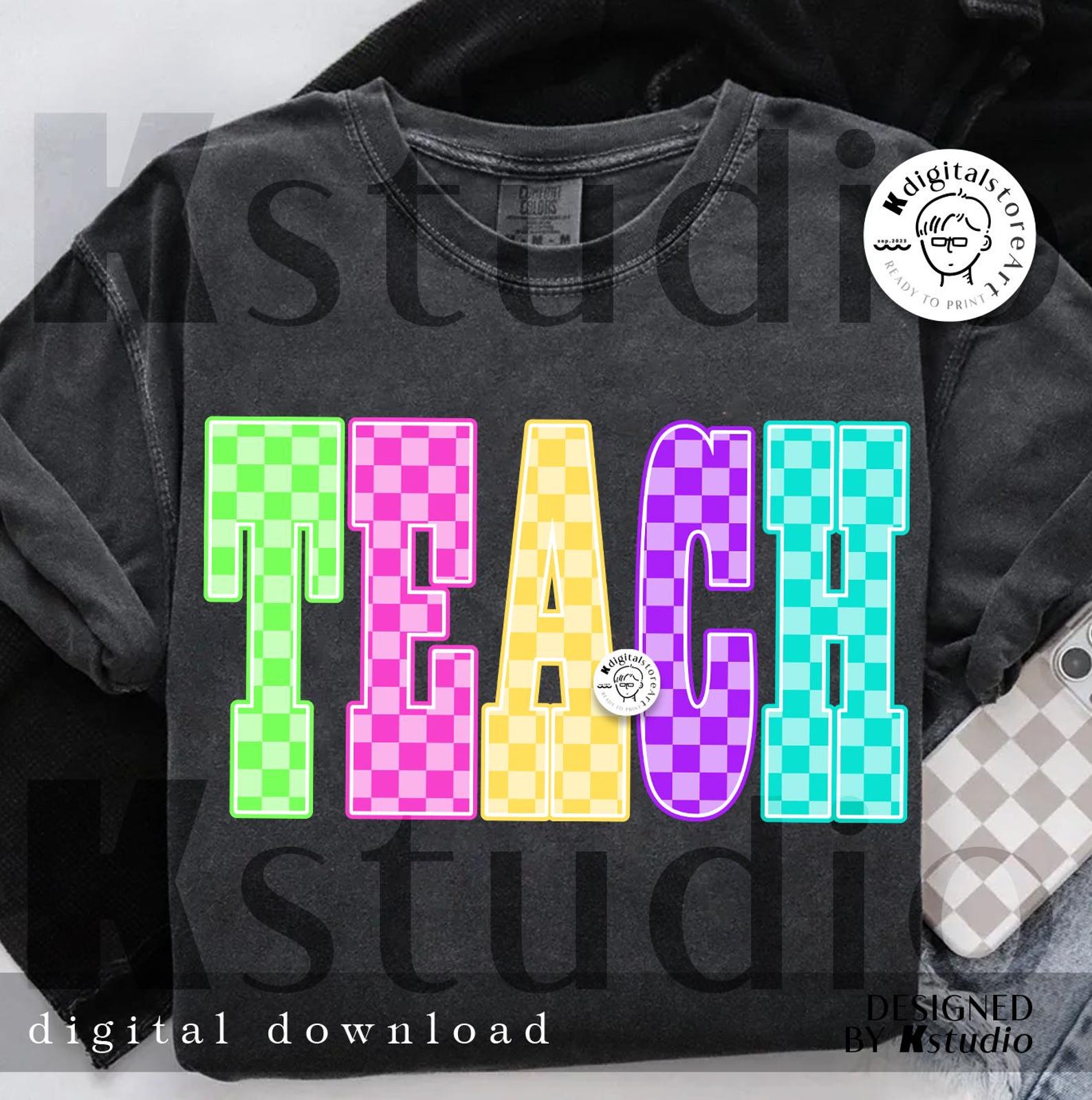 Checkered Teacher Png, Checkered Varsity Teacher Png, Math Teacher ...