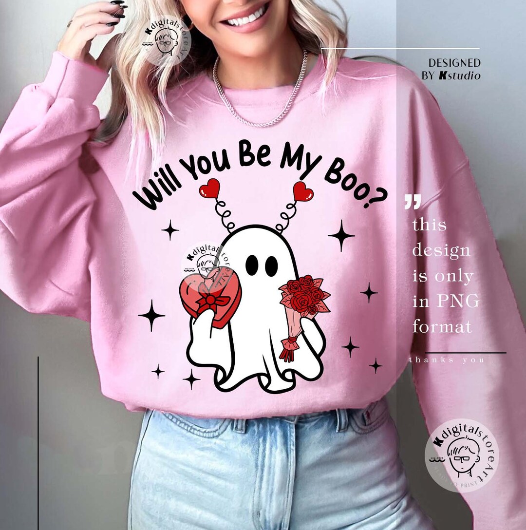 Will You Be My Boo Svg Png, Valentine PNG, Heart Love Svg Png, Trendy ...