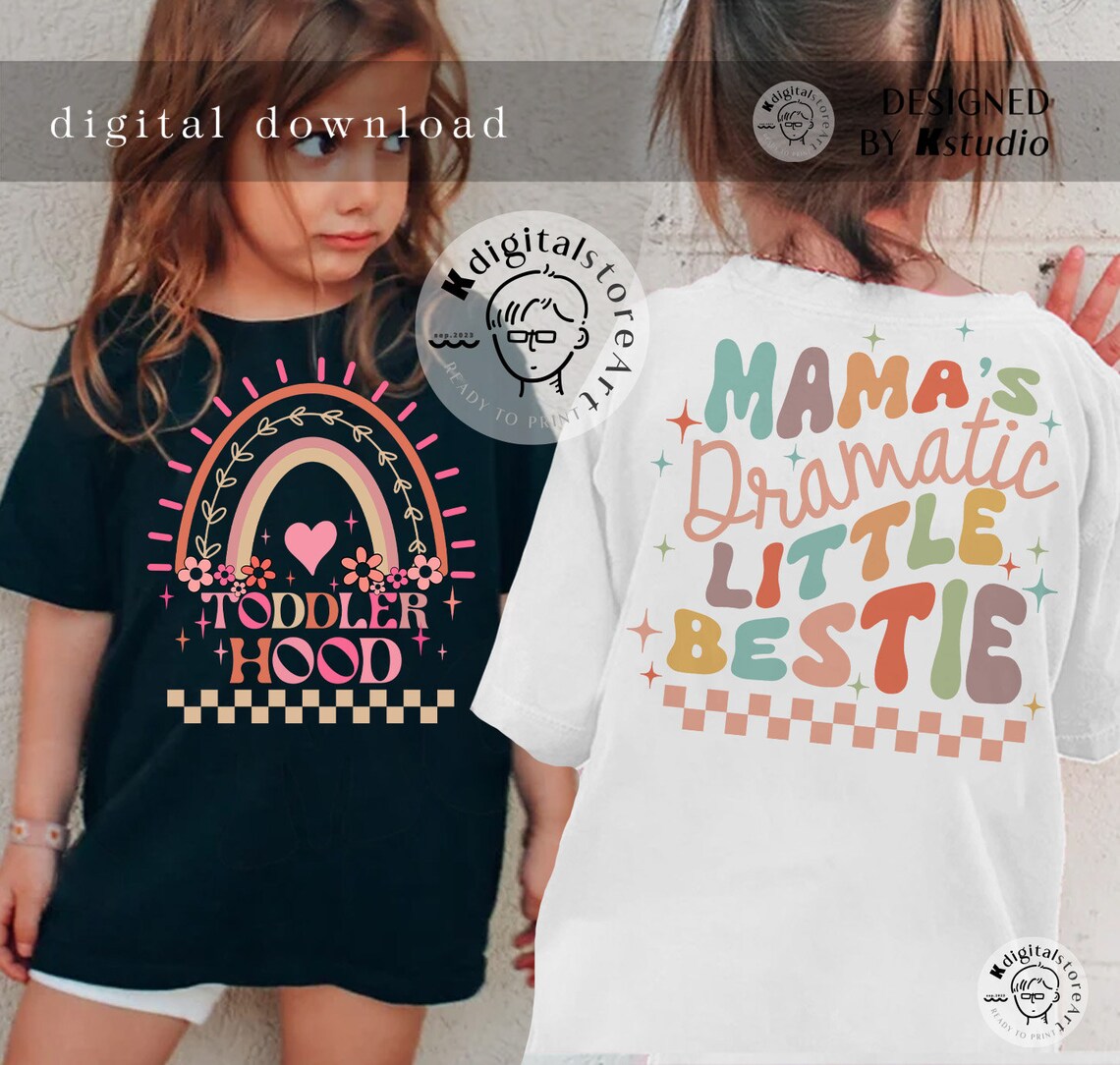 Toodle Boy Girl Bundle Svg Png, Kid Toddler Boy Girl Shirt, Feral Child ...