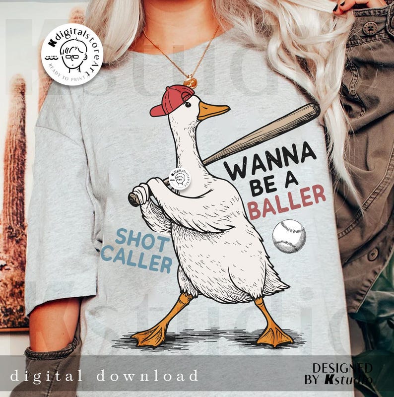 Baseball Goose Png, Wanna Be Baller Shirt Caller, Baseball Png ...
