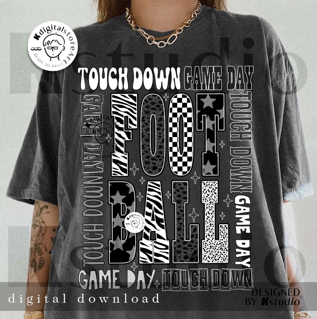 Preppy Football Seson Png, Sport Mom, Football Shirt, Football Sport ...