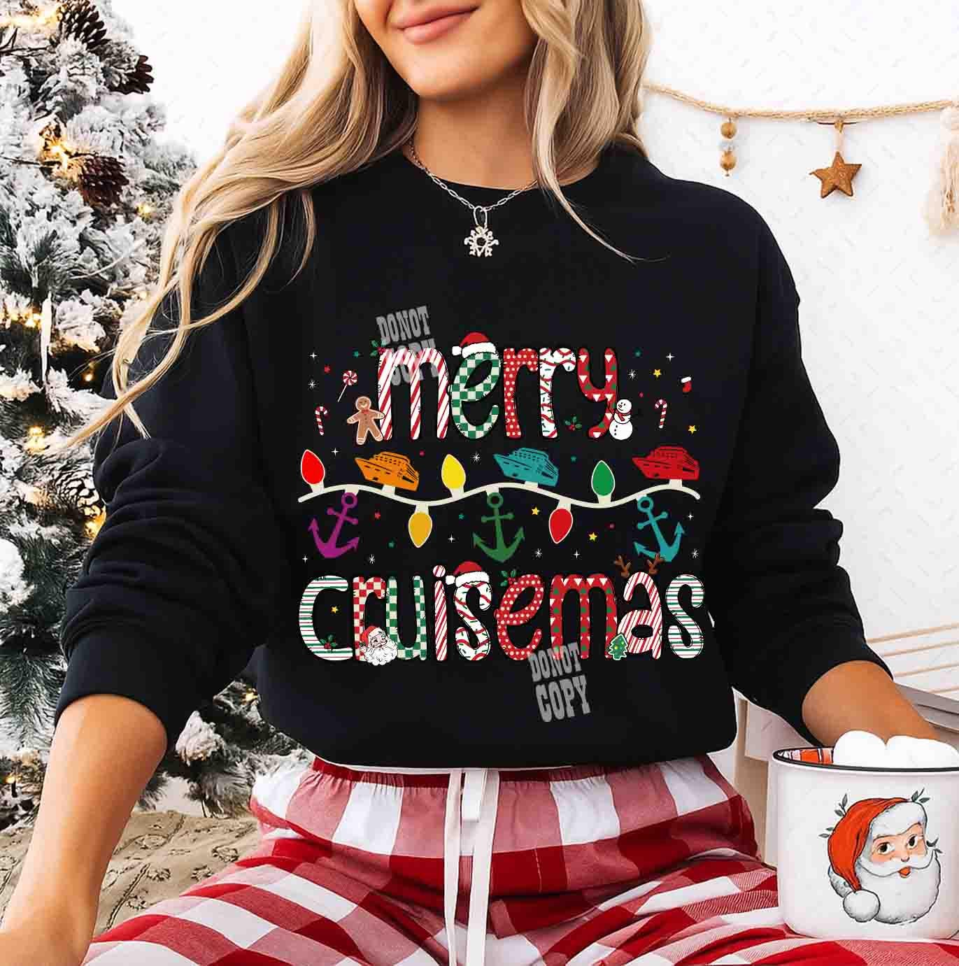 Preppy Merry Cruisemas Png, Retro Christmas Cruise Ship PNG, Nautical ...
