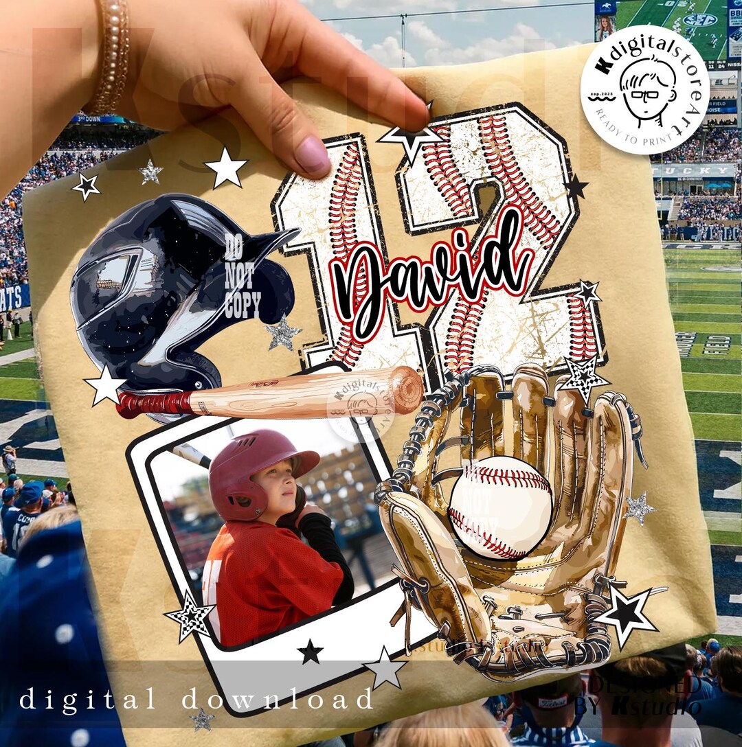 Personalized Baseball PNG, Custom Sport Photo, Custom Name and Number ...