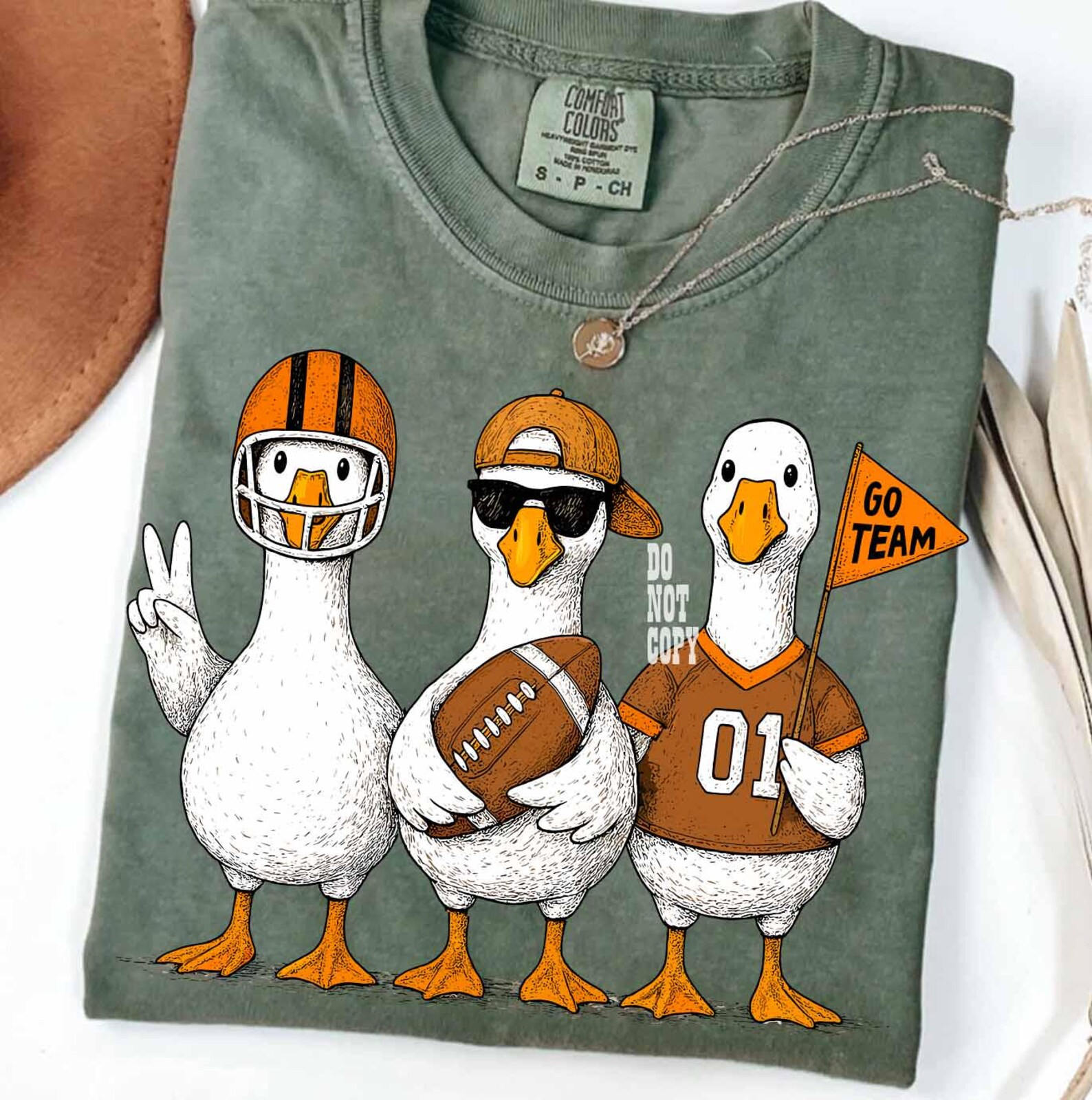 Funny Silly Goose Football Png, Fall Football Game Day Goose, Retro ...