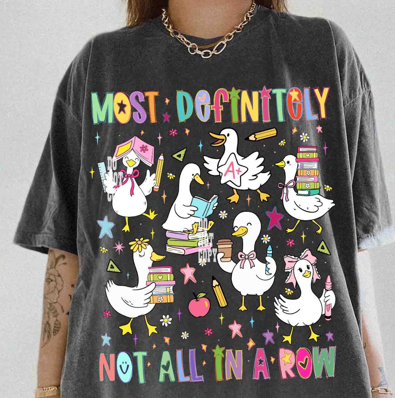 Glitter Most Definitely Not All in the Row Png, Funny Goose Teacher Png ...