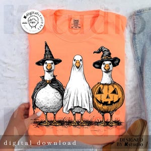 Boo Ghost Goose Png, Halloween Goose PNG, Halloween Shirt, Autumn Png ...