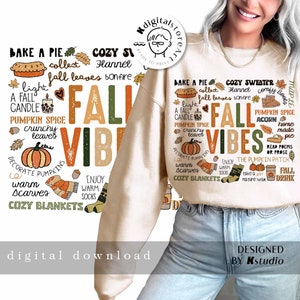 Retro Fall Png, Fall Vibes PNG, Fall Shirt Png, Autumn Design Png ...