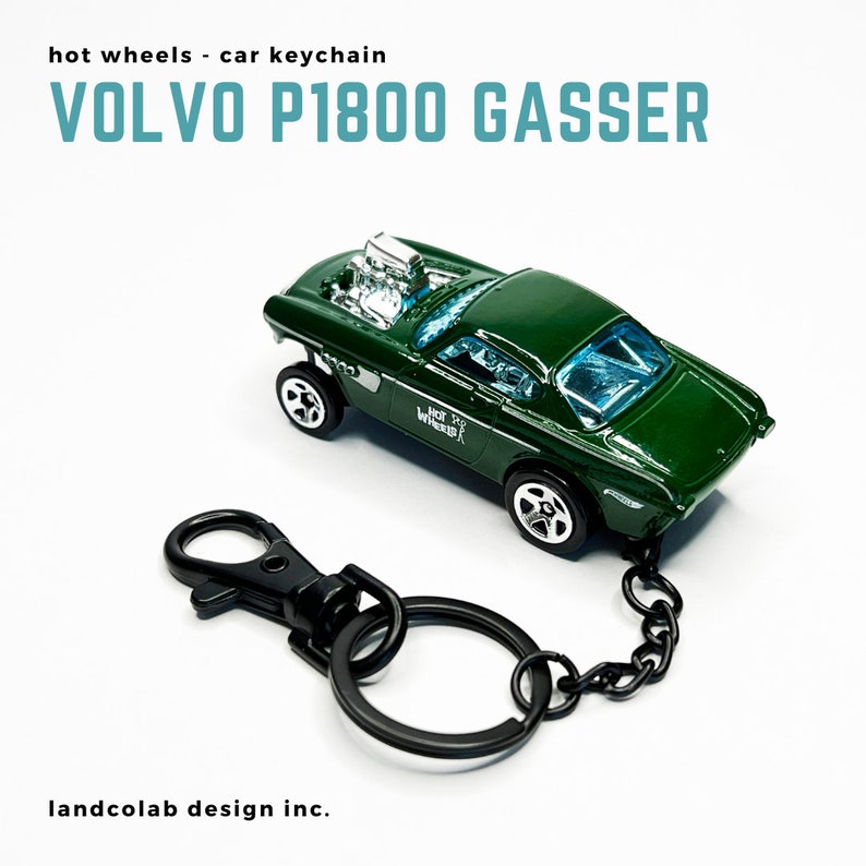 Volvo P1800 Gasser Hot Wheels Car Keychain gift for Him - Etsy