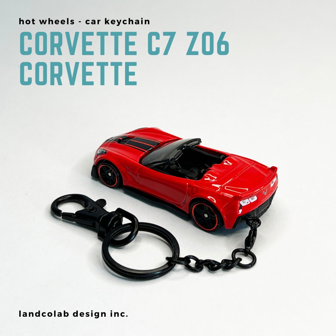 Corvette C7 Z06 - Car Keychain - Etsy
