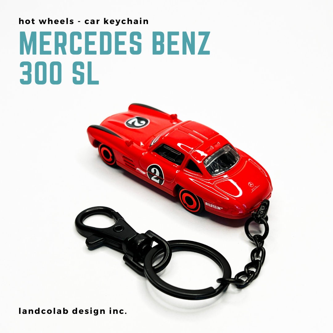 Mercedes Benz 300 SL Hot Wheels Car Keychain gift for Him - Etsy