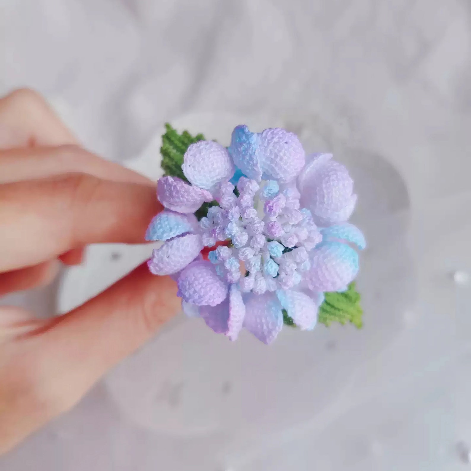 Handmade Micro Crochet Brooch, Preserved Flower Brooch, Simulation ...