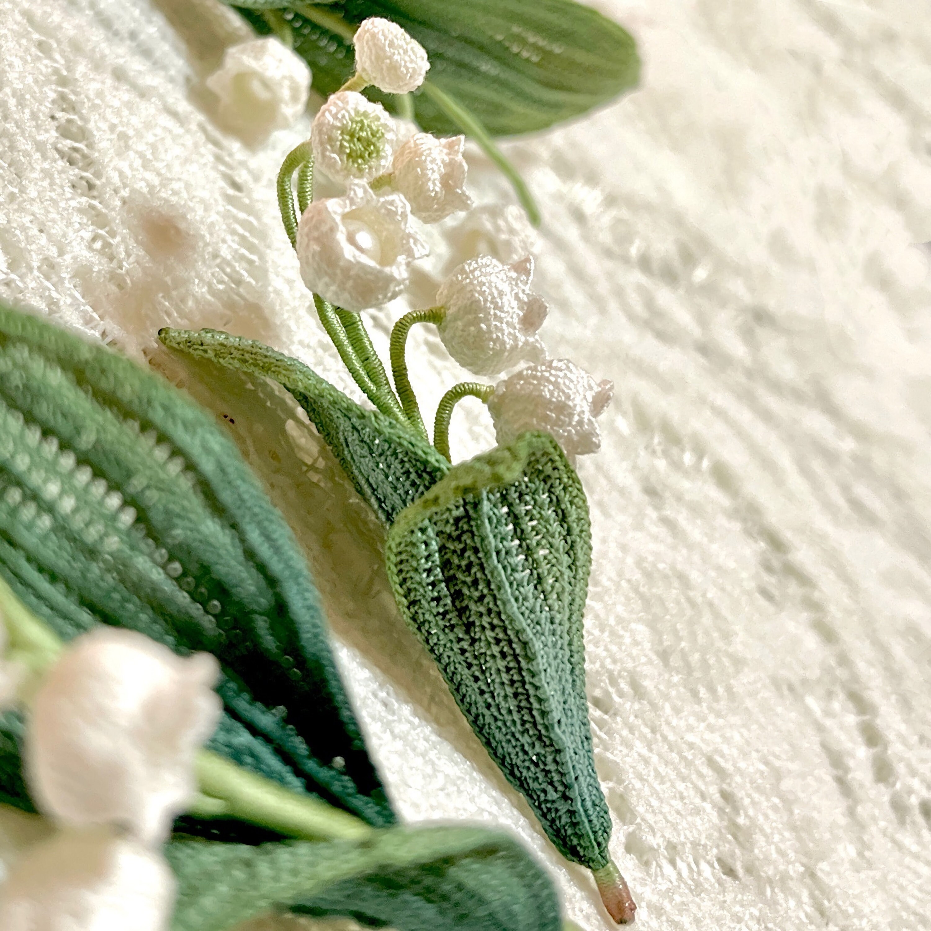 Handmade Micro Crochet Brooch Bell Orchid Brooch Crochet - Etsy