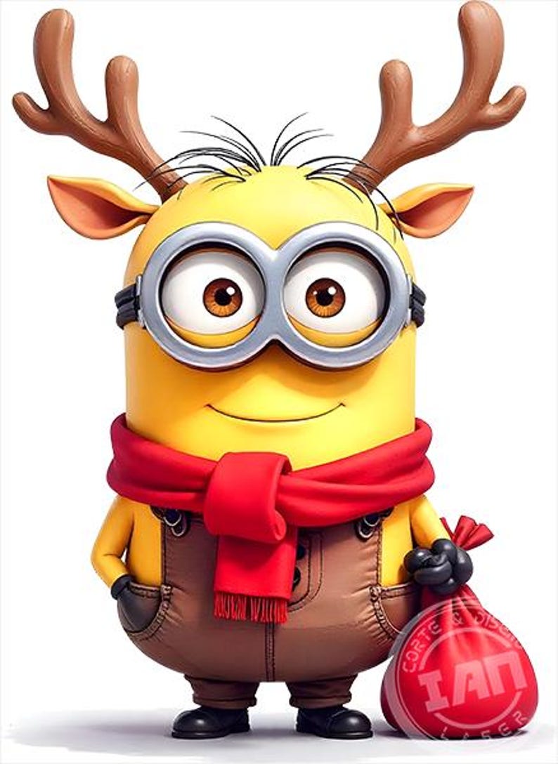 Minions Christmas, Minions Art, Christmas Decoration for Kids, Artistic ...