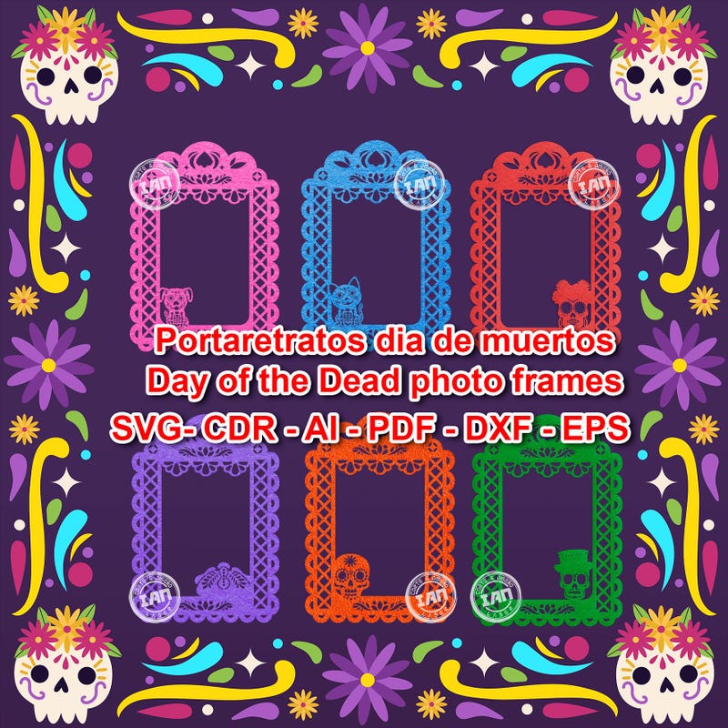 Day of the Dead Picture Frame - Etsy