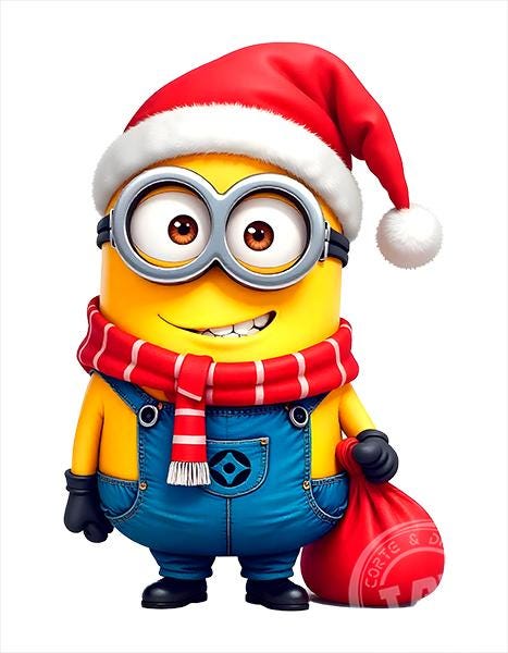 Minions Christmas, Minions Art, Christmas Decoration for Kids, Artistic ...