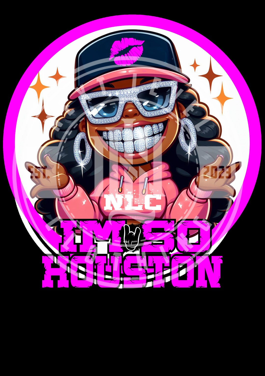 IM so Houston Bling Bling Girl,cute Digital Art Download - Etsy