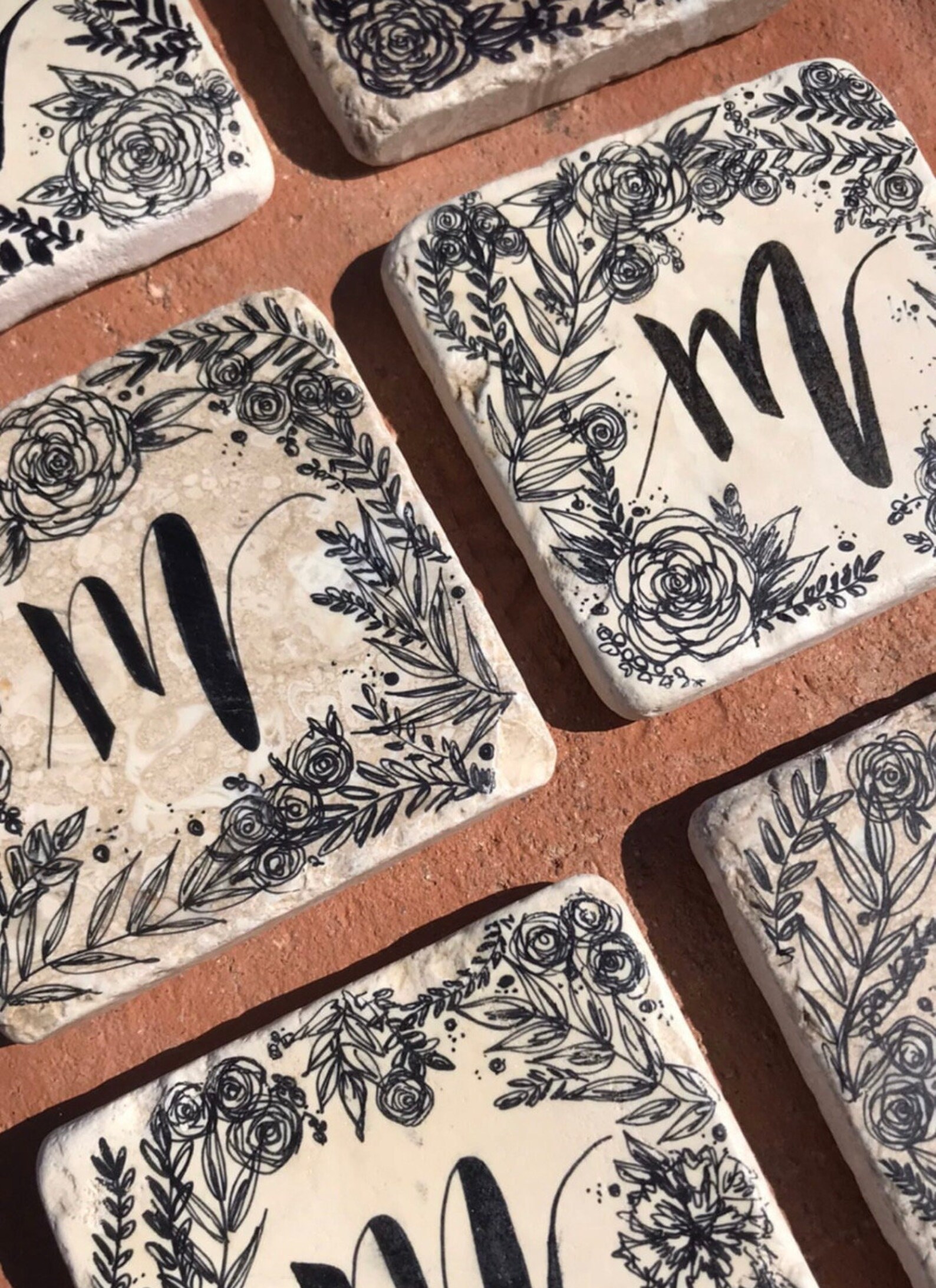 Hand Lettered Custom Tiles - Etsy