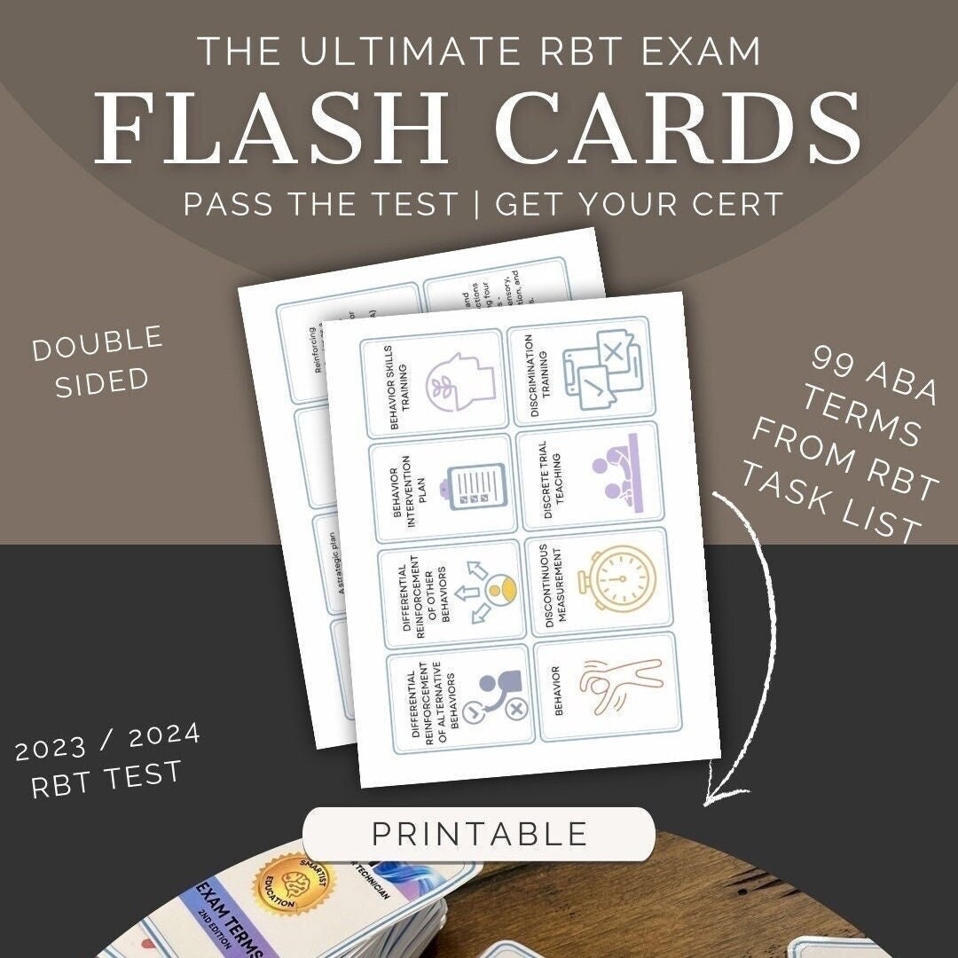 RBT Exam Flashcards – Registered Behavior Technician Certification | 99 ...