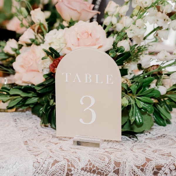 Custom Table Numbers - Etsy