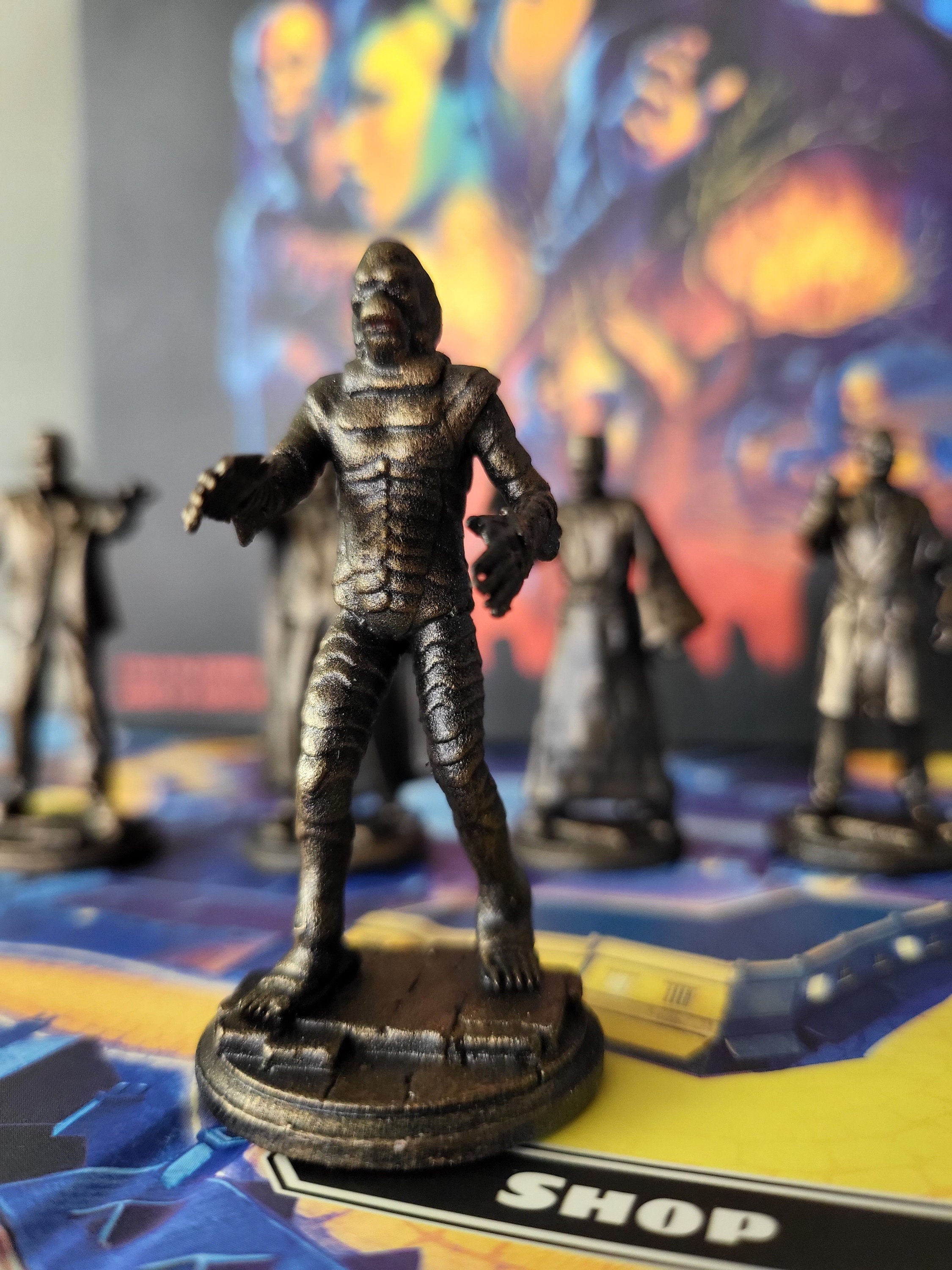 Horrified Game Custom Bronze Look Painted Monster Mini Figures ...