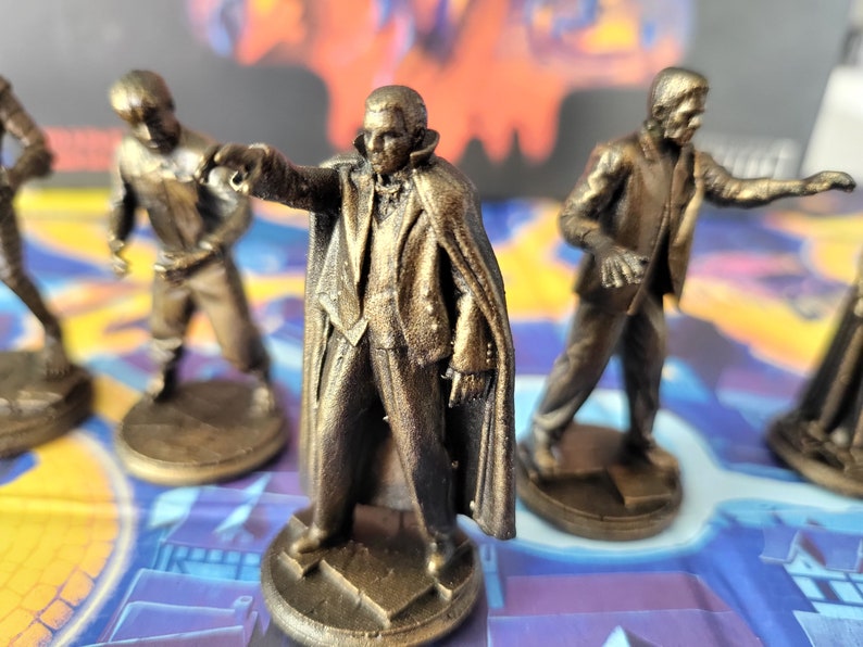 Horrified Game Custom Bronze Look Painted Monster Mini Figures ...