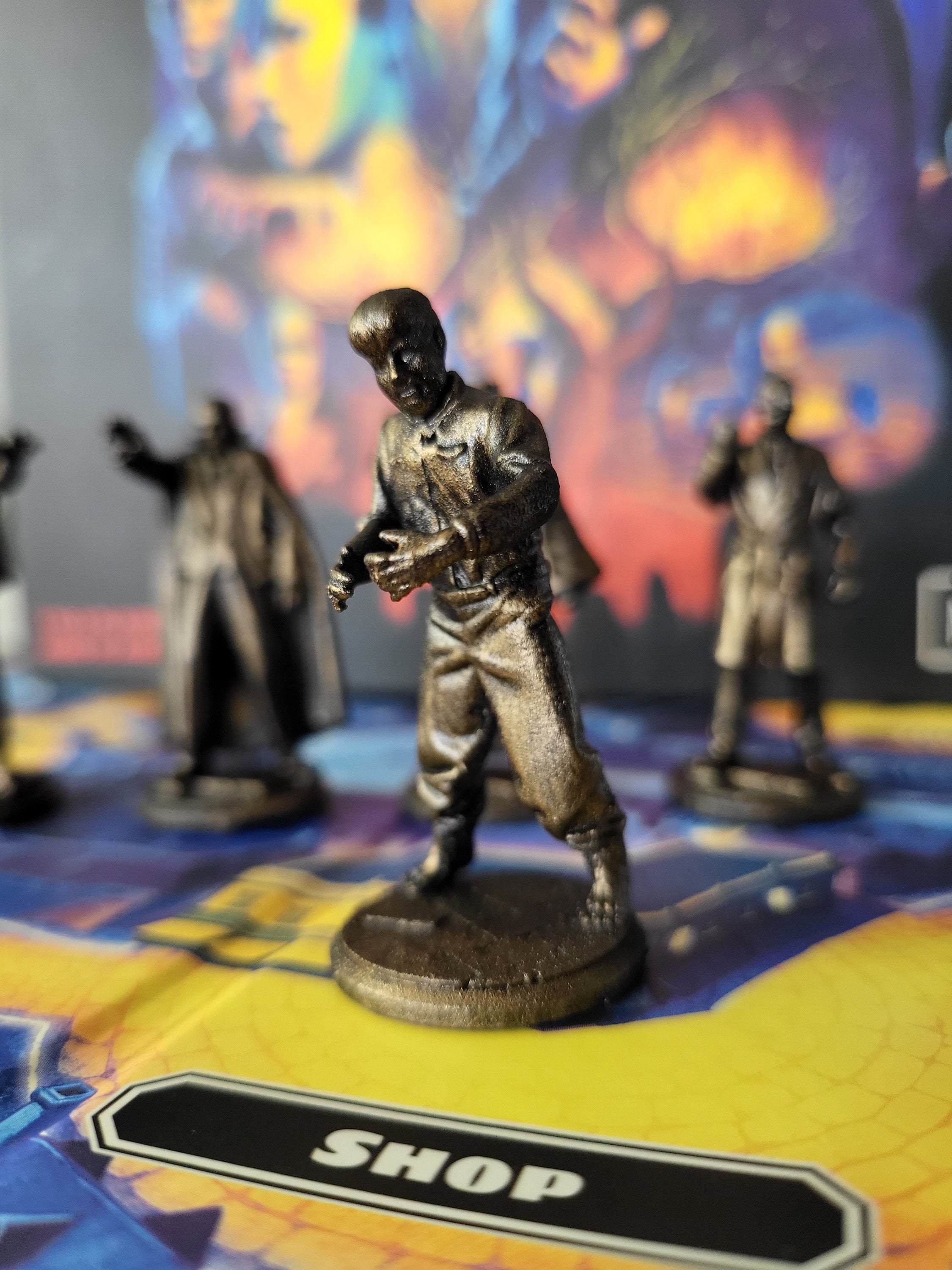 Horrified Game Custom Bronze Look Painted Monster Mini Figures ...