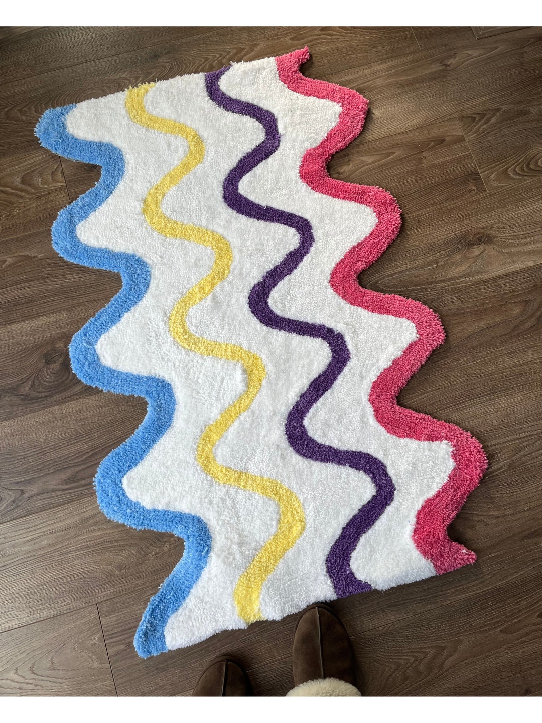Wavy Tufted Rug Abstract - Etsy