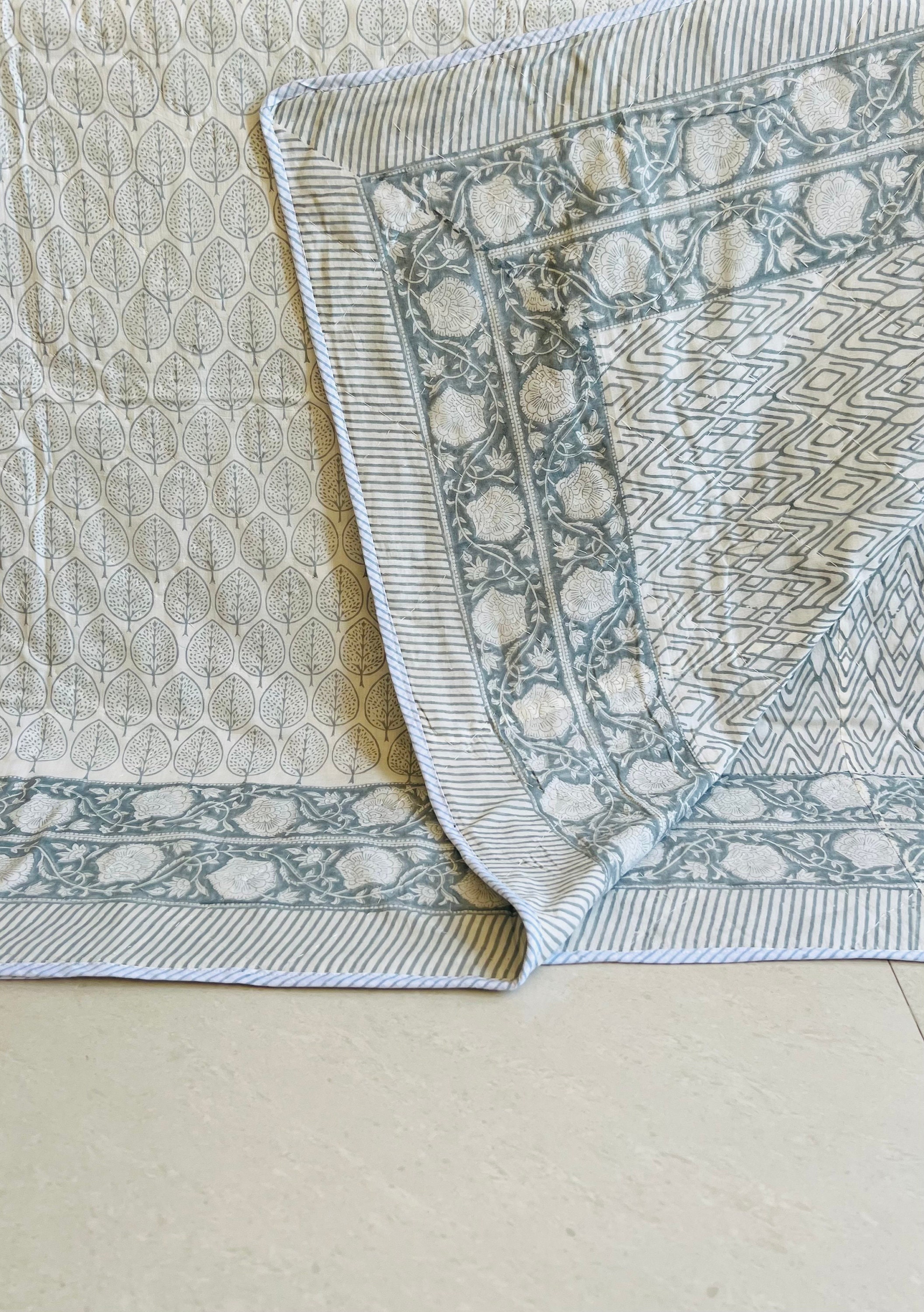 Reversible Dohar Soft Cotton Quilt Hand Block Print Quilt - Etsy