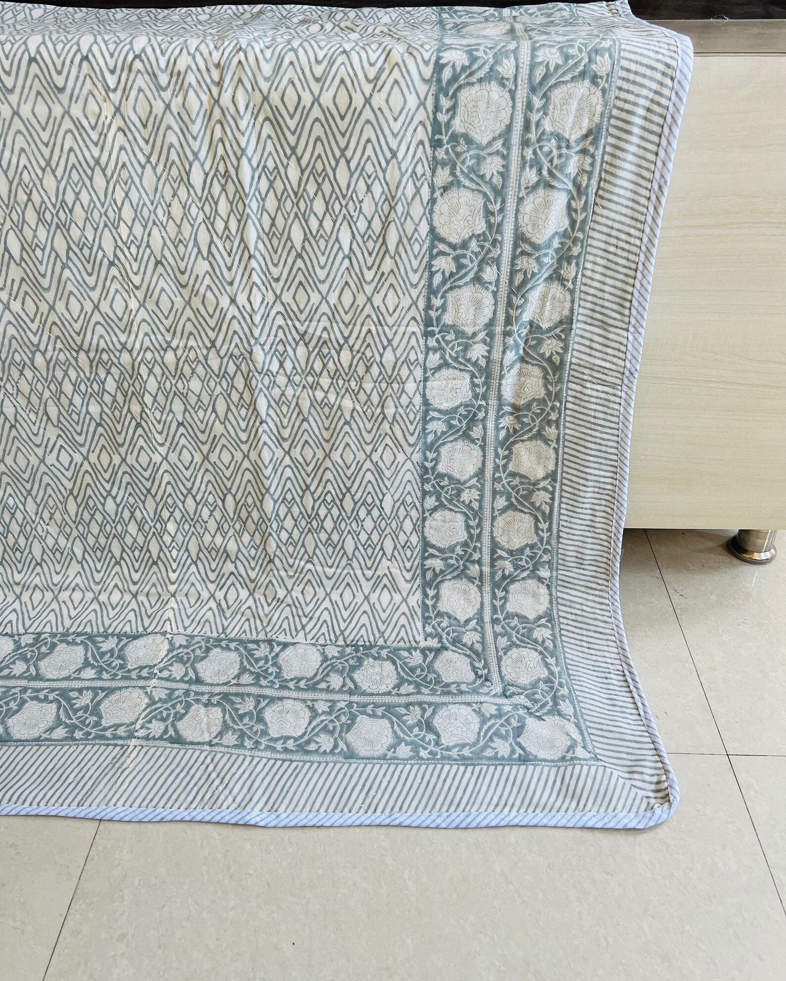 Reversible Dohar Soft Cotton Quilt Hand Block Print Quilt - Etsy