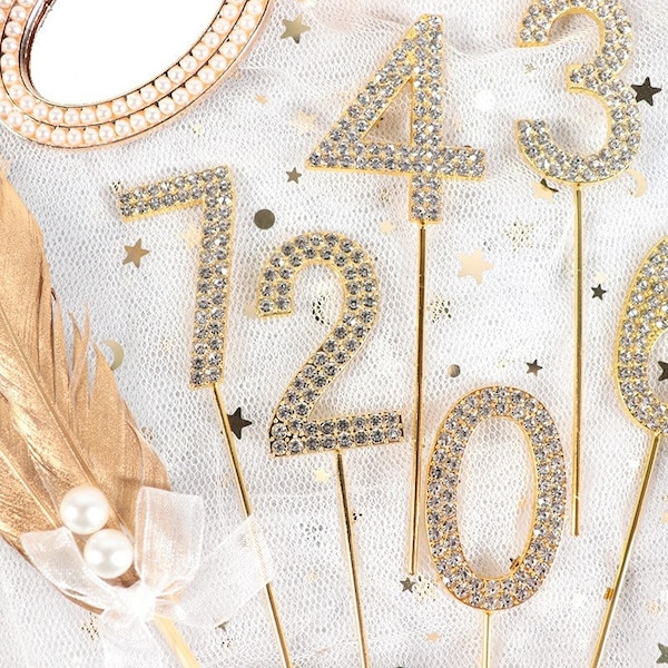 Rhinestone Wedding Cake Topper - Etsy