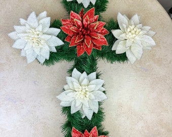 Evergreen Cross Wreath - Etsy