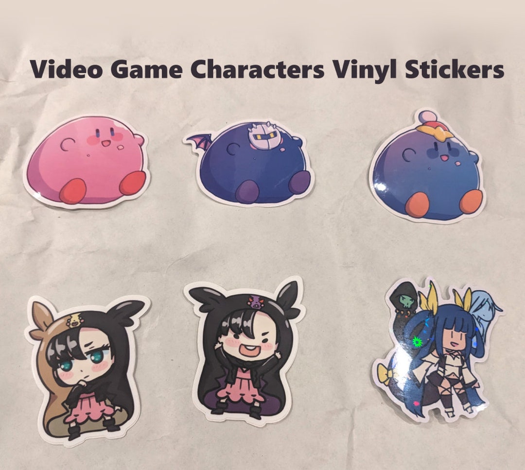 Video Game Characters Vinyl Stickers - Etsy