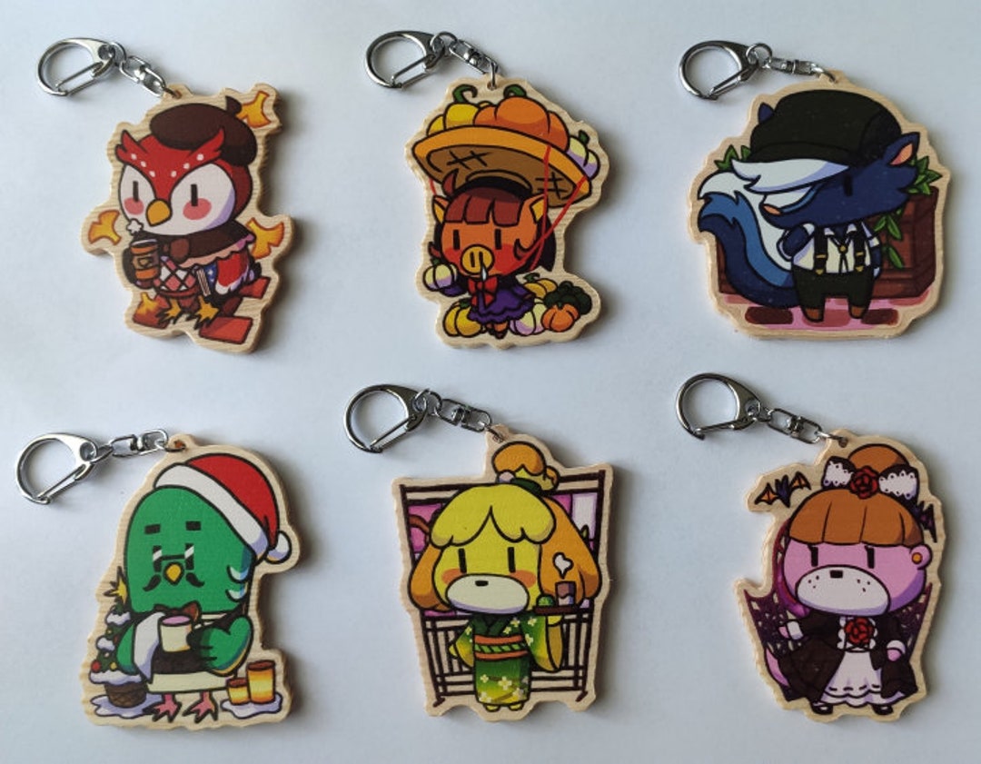 Animal Crossing Pocket Camp Wood Keychains - Etsy