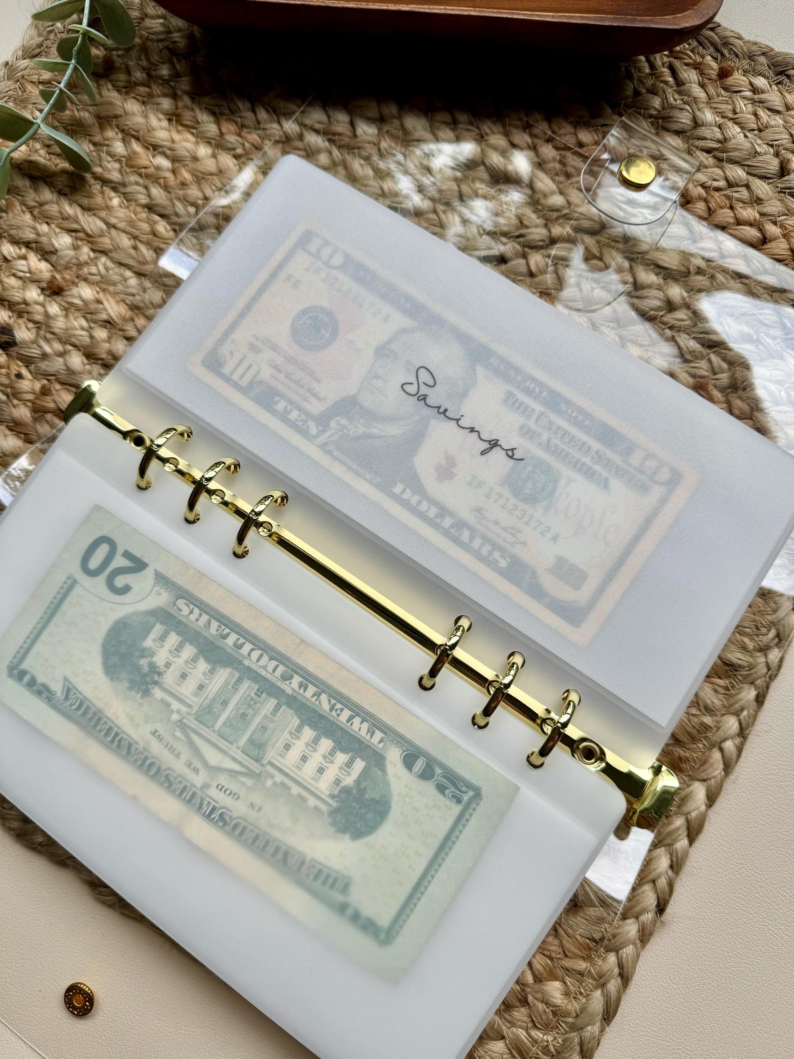 A5 Custom Cash Envelope | Laminated Matte Vellum | Minimal Aesthetic ...