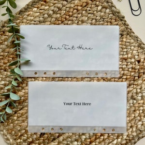 A5 Custom Cash Envelope | Laminated Matte Vellum | Minimal Aesthetic ...