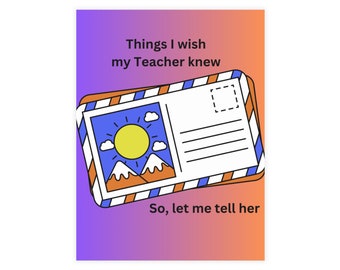 Student Teacher Check in PDF I Wish My Teacher Knew Comment Cards ...