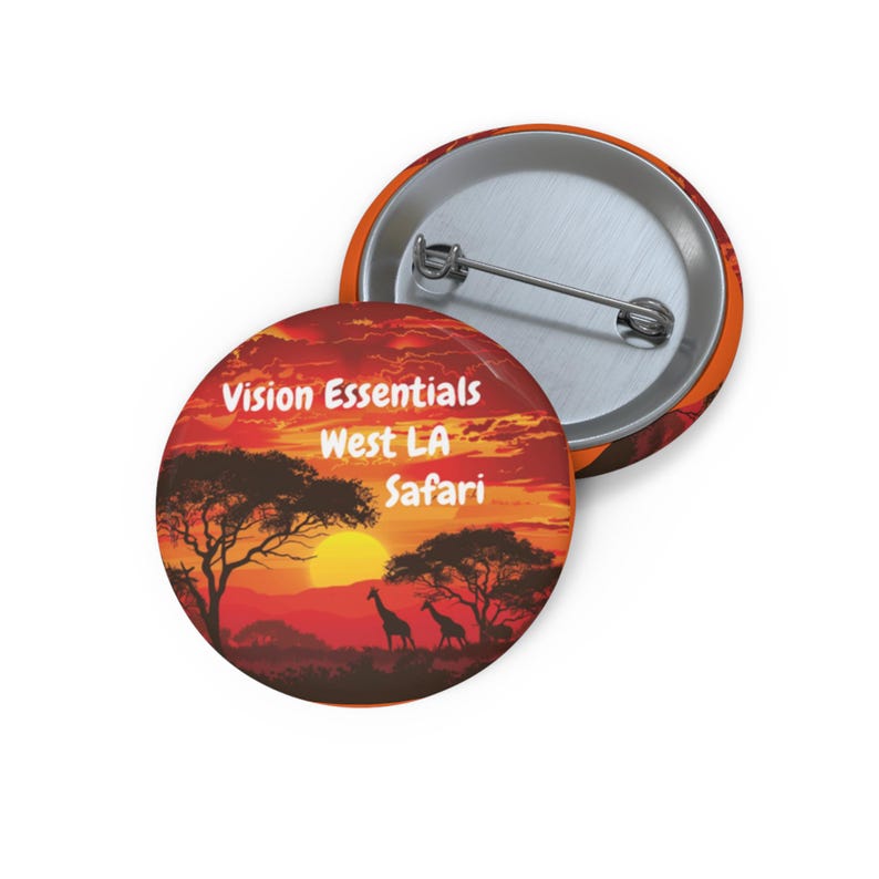 Custom 1.25" Pin, Pin Button, Safari, Fun Travel Pin, African Theme ...