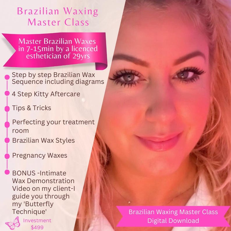 Brazilian Waxing Digital Download Brazilian Wax Video Waxing Course ...