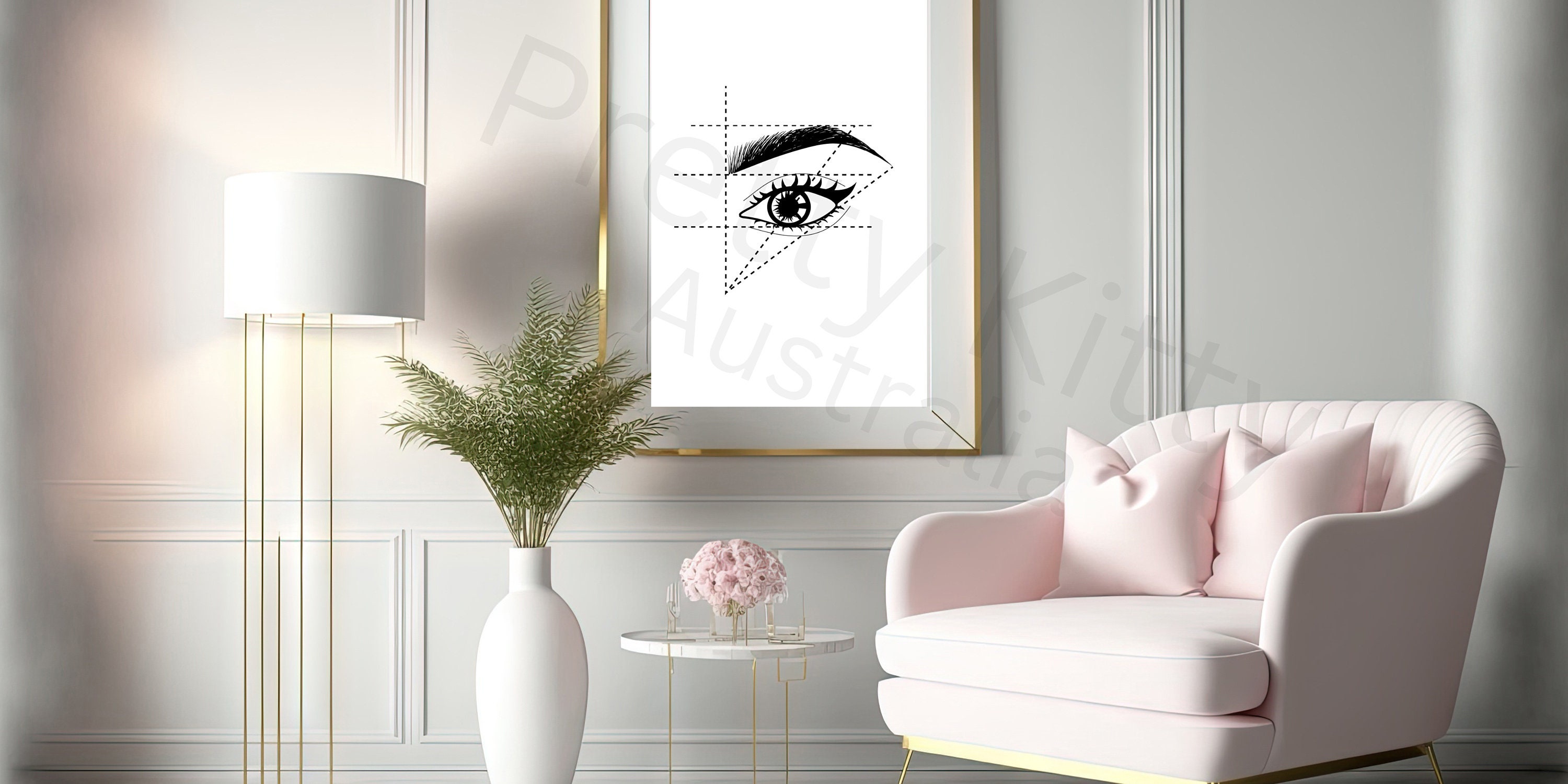 Eyebrow Wall Art - Eyebrow Mapping - Digital Prints - Salon Decor ...