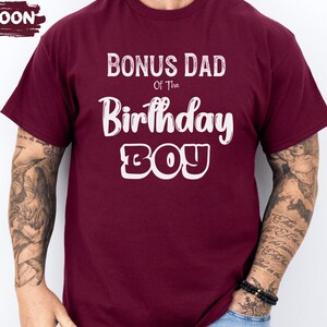 Bonus Dad of the Birthday Boy Cotton Tee - Etsy