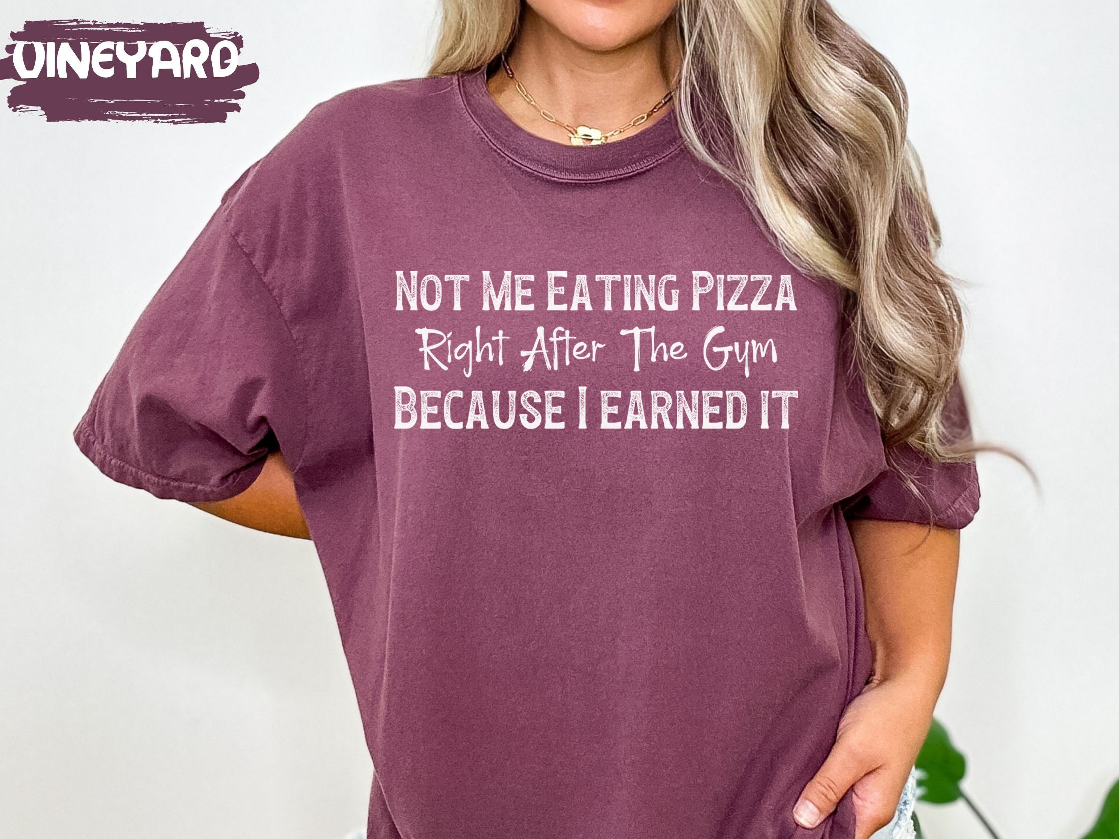 Not Me Eating Pizza Comfy T-shirt, Funny Quotes Shirt, Pizza Lover ...