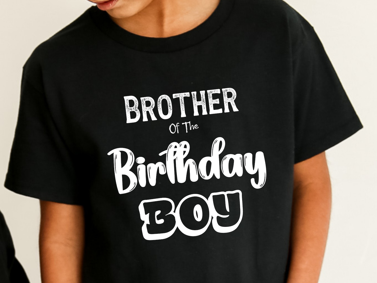 Brother of the Birthday Boy Youth Short Sleeve Tee for Family Matchy ...