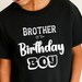Brother of the Birthday Boy Youth Short Sleeve Tee for Family Matchy ...