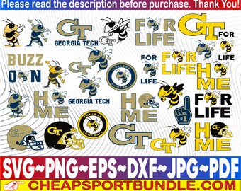 Georgia Tech Logo Svg - Etsy