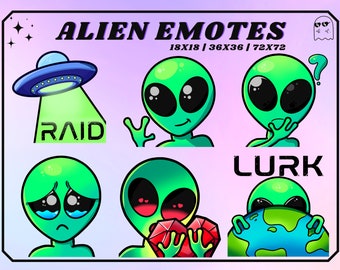 Twitch Emote Alien - Etsy