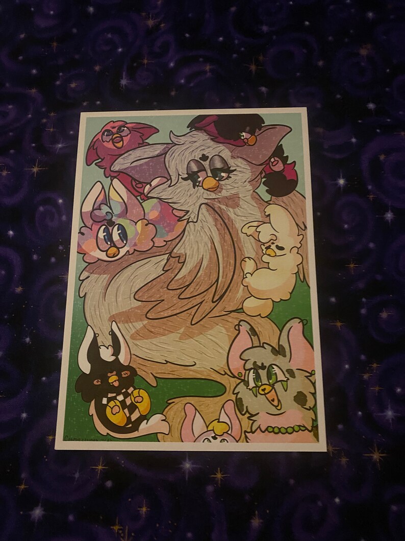 Furby Fantasy Art Print || Furby / Furry Art Print - Etsy